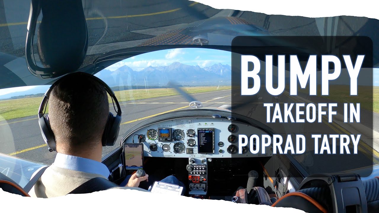 Bumpy takeoff in Poprad Tatry, followed by a smooth landing in Brno ...