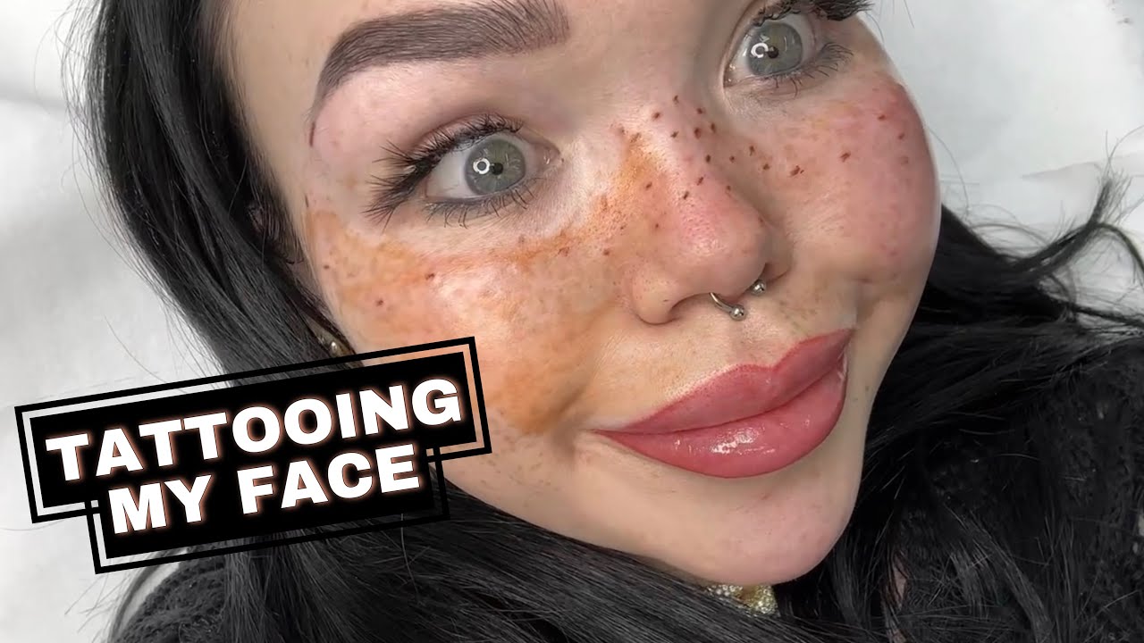 TATTOOING MY FACE😳😳 | Georgia Rankin - YouTube