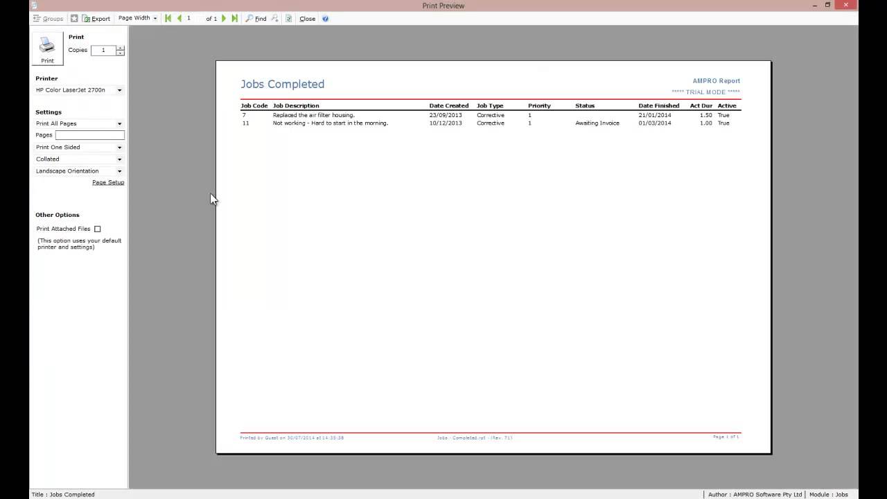 How to Print a Report - YouTube