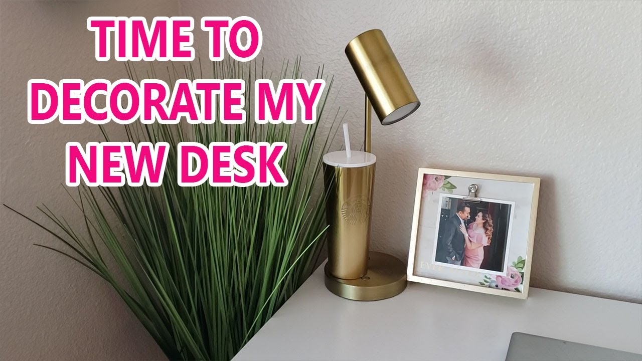5 MINUTE SIMPLE DESK DECOR | Home Decor - YouTube