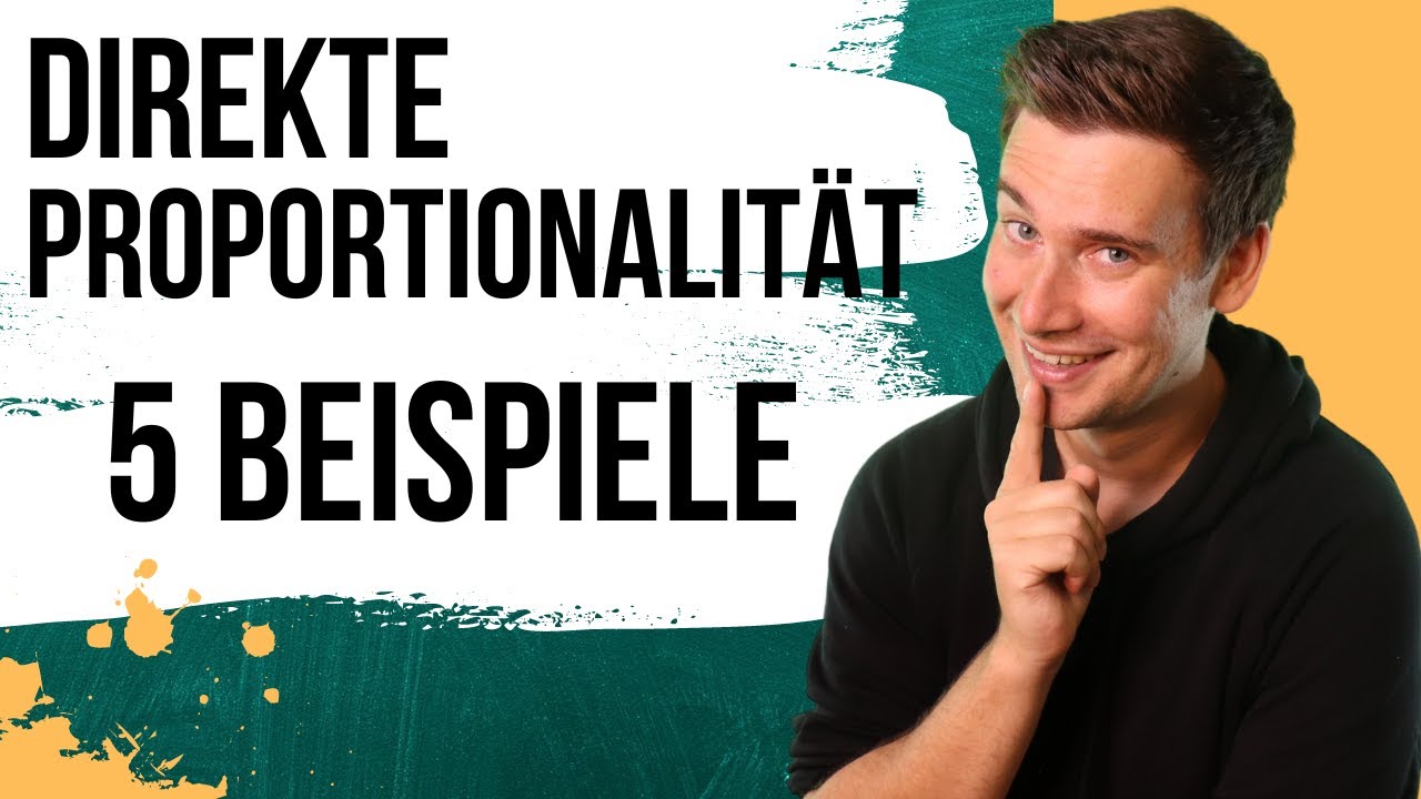 Direkte Proportionalität | 5 Beispiele - YouTube