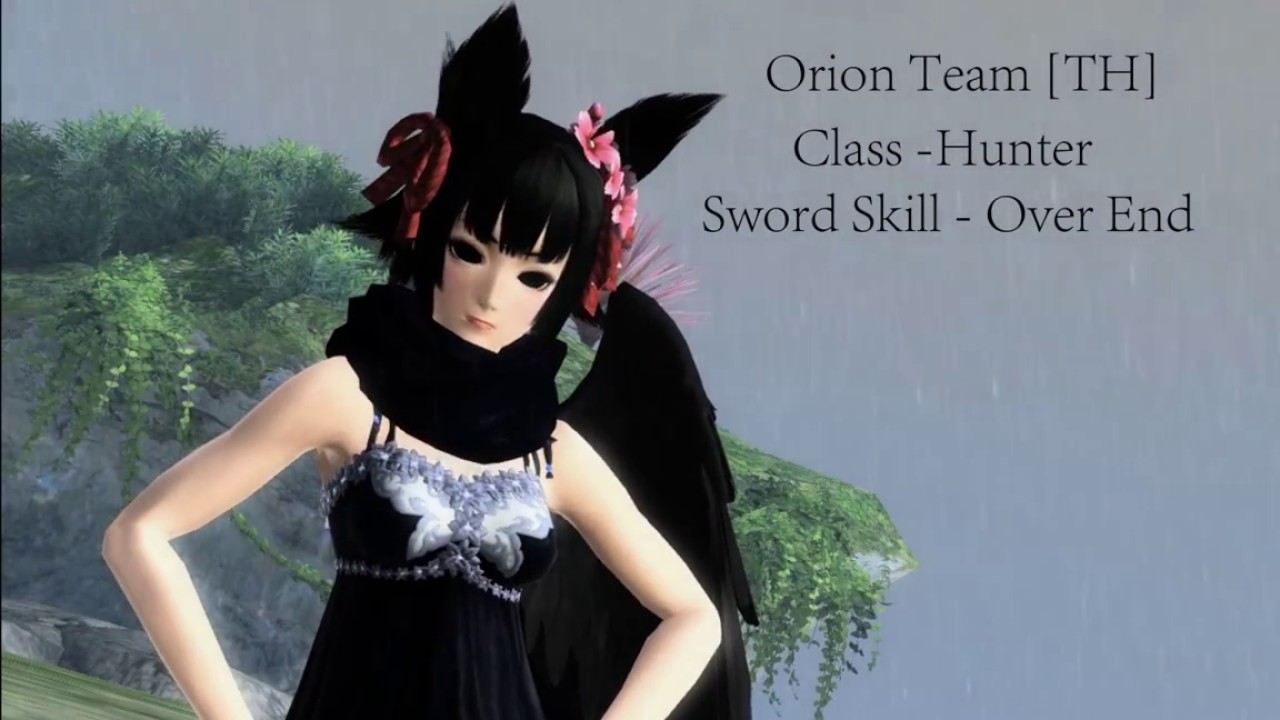PSO2 Hunter - Sword Skill - Over End - YouTube