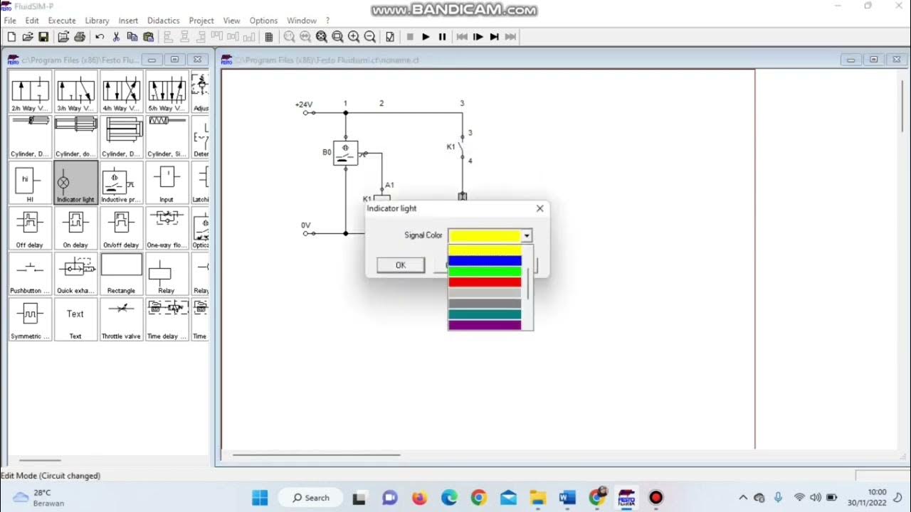 Simulasi Rangkaian Proximity sensor menggunakan fluidsim - YouTube