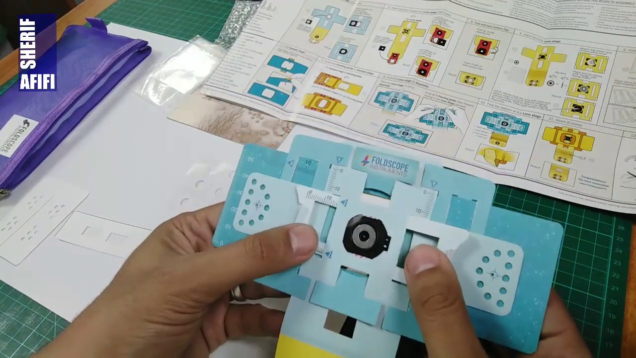 Foldscope assembly | How to assemble Foldscope | - YouTube