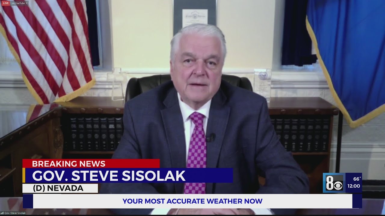 Sisolak rescinds mask mandate, effective immediately - YouTube