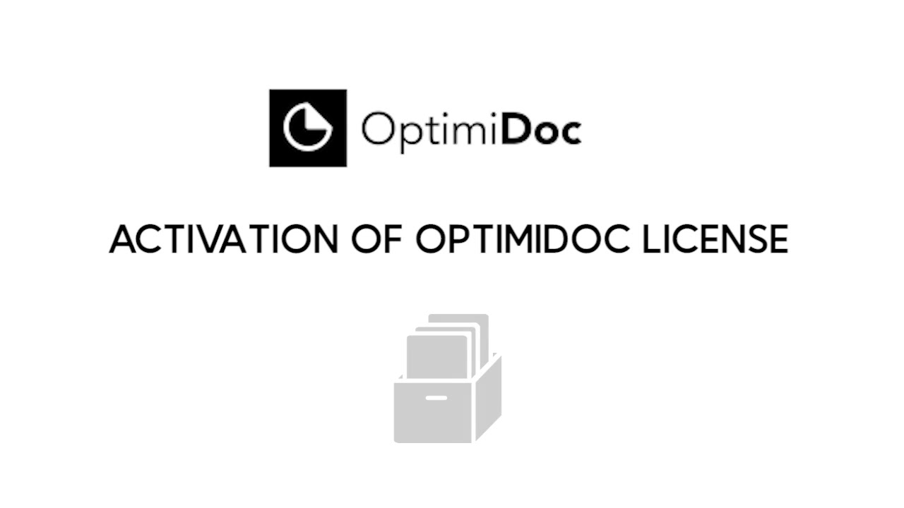 OptimiDoc Server - Offline activation - YouTube