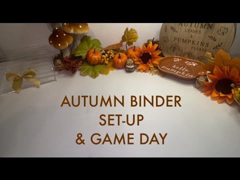 🤎🦔 SEASONAL BINDER - AUTUMN SET-UP + OPENING OF SIDE HUSTLE TIN 🦔 🤎 ...