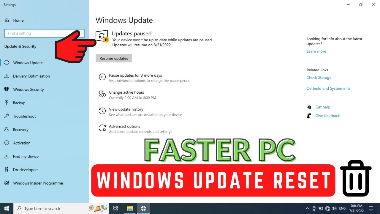How to Reset Windows 10 Updates after Slow PC Performance - YouTube