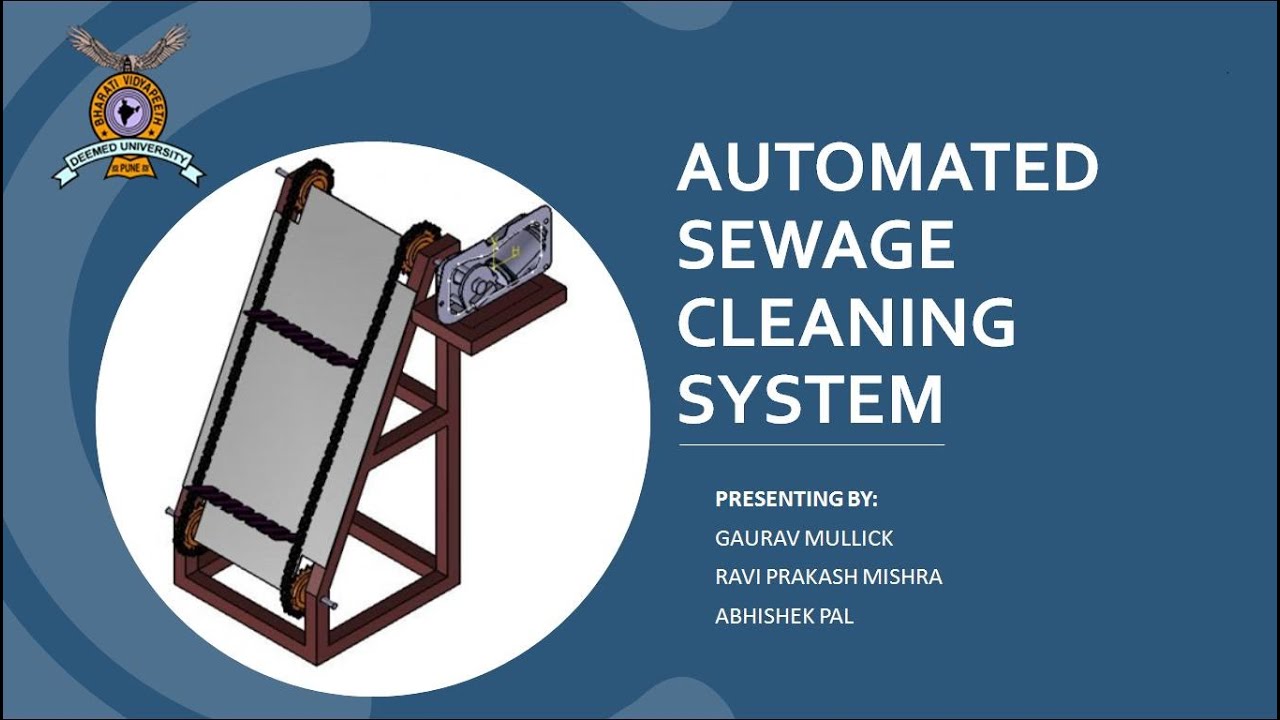AUTOMATED SEWAGE CLEANING SYSTEM - YouTube