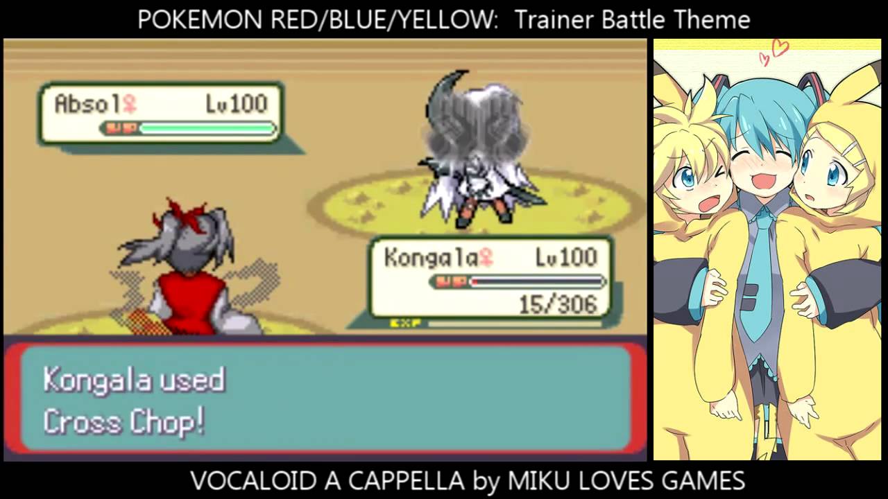 Pokemon Red/Blue/Yellow: Trainer Battle - Vocaloid a cappella - YouTube