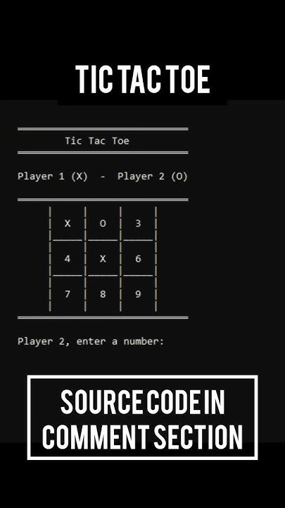 Tic Tac Toe || C/C++ Programming || #shorts #programming - YouTube