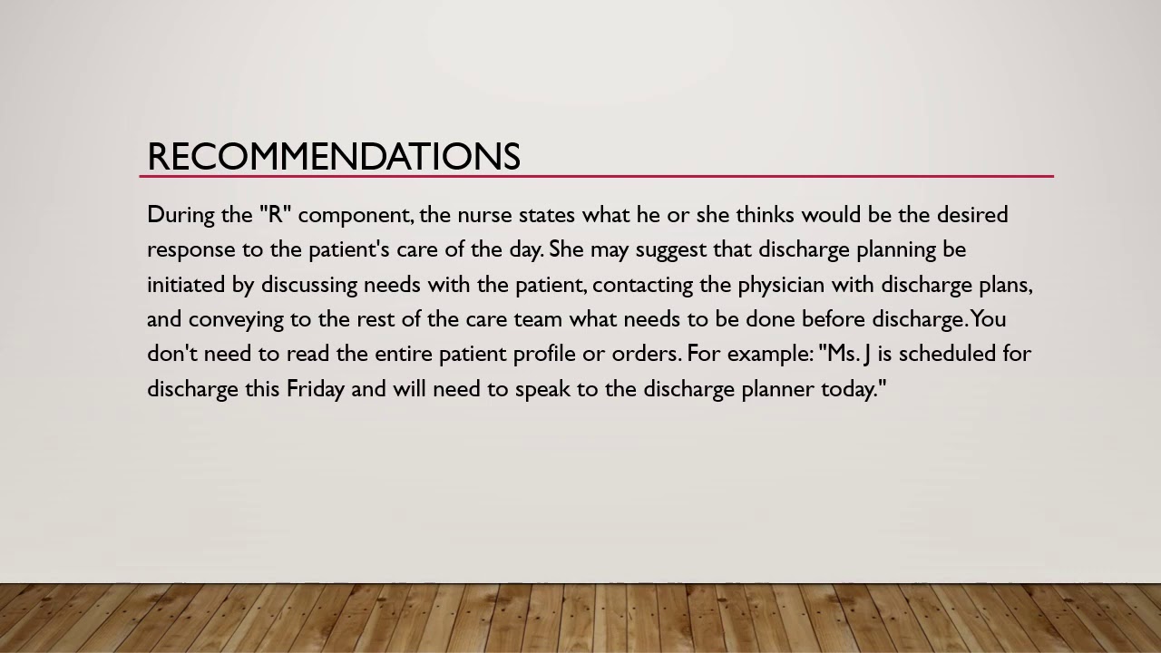SBAR Reporting and Bedside Handoff for Clinical Staff - YouTube