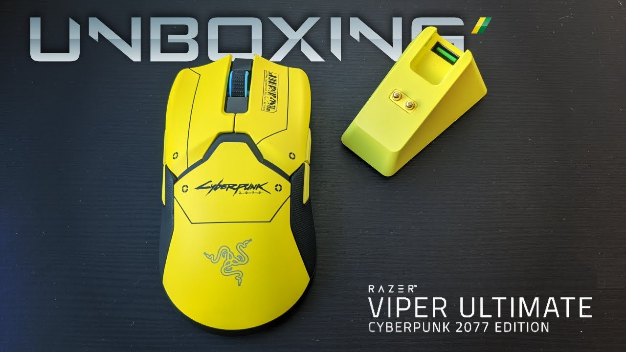 Razer Viper Ultimate Cyberpunk 2077 - Unboxing - YouTube