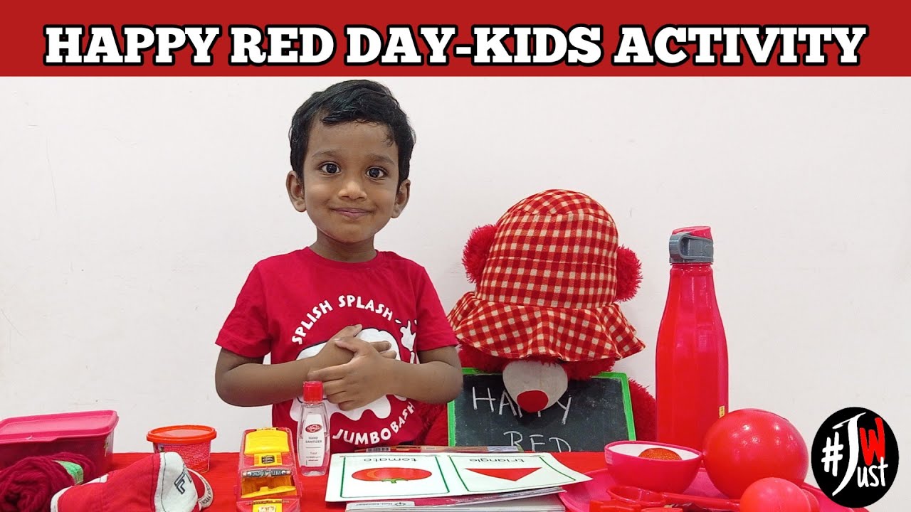 Happy Red Day - Kids Activities|Red Day Celebration at Home|Nursery ...
