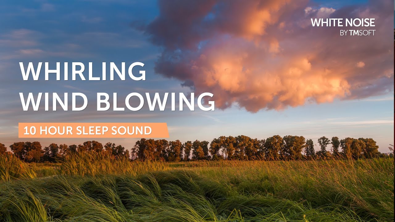Whirling Wind - 10 Hours Sleep Sound - Black Screen - YouTube