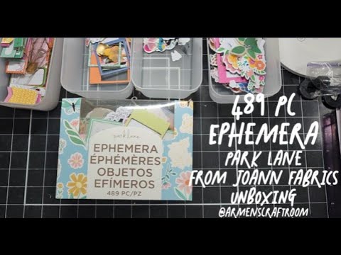 Park Lane PASTEL Ephemera Box UNBOXING- So Much CHIPBOARD! Gorgeous ...
