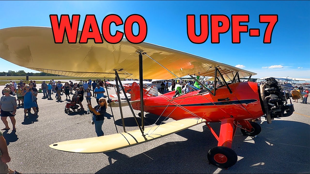 Waco UPF-7 biplane | Easton Maryland Airport Day 2021 - YouTube