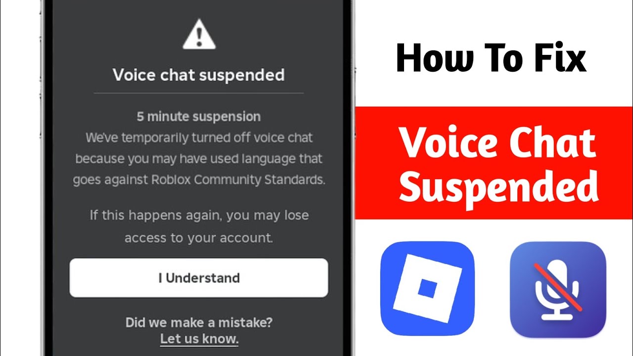 How To Fix Roblox Voice Chat Suspended Problem(New Update) | Roblox ...