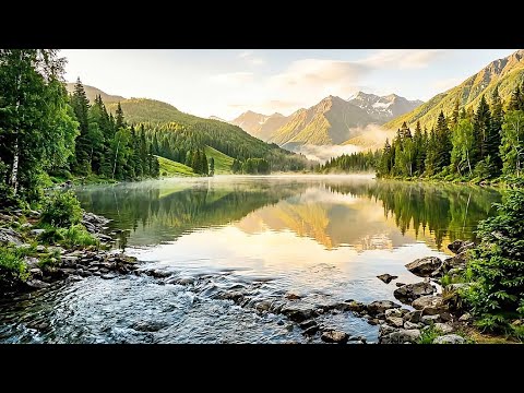 Göz oxşayan dağlar, meşə və göl mənzərələri.