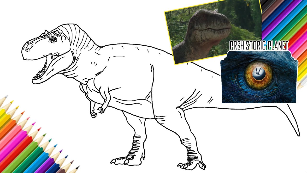 How to Draw and Coloring Correct T-Rex | Prehistoric Planet - YouTube