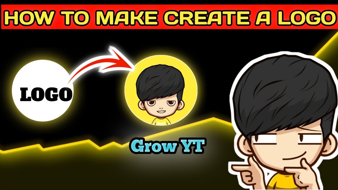 GROW YT JAISA LOGO KAISE BANAEN l how to make logo grow yt and talking ...