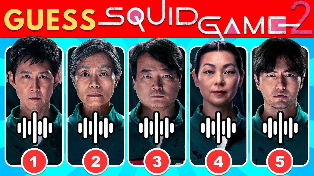 Guess Squid Game 2 Characters by Their Voice & Song ~ Squid Game Season ...