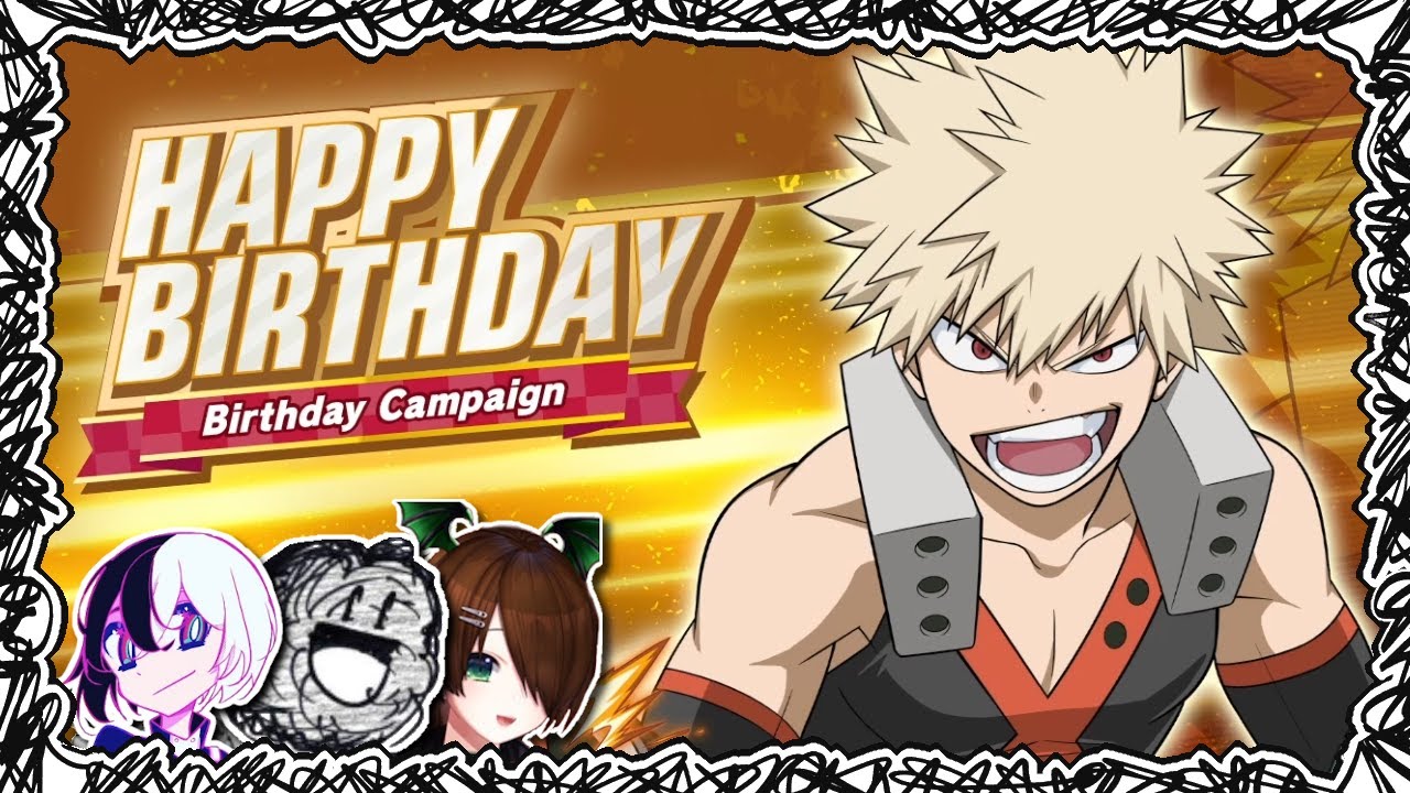 DOUBLE SUCKER BIRTHDAY BAKUGO BUILD- My Hero Ultra Rumble - YouTube