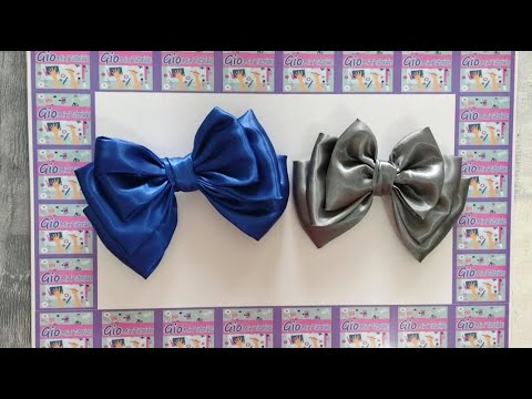 como hacer un moño de tela triple #diy #tutorial - YouTube