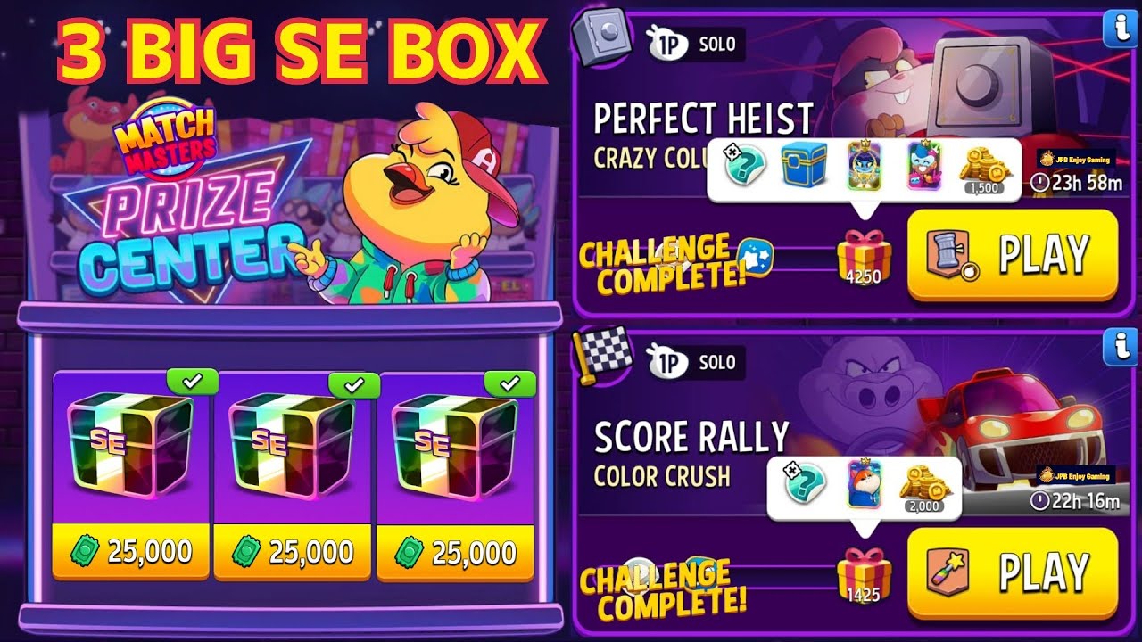PRIZE CENTRE 3 Big SE Box/2 Solo Crazy Column+Bombs Away/ Color Crush ...