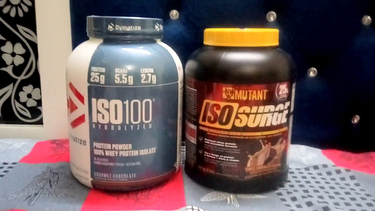 Dymatize ISO 100 vs Mutant ISO Surge - YouTube