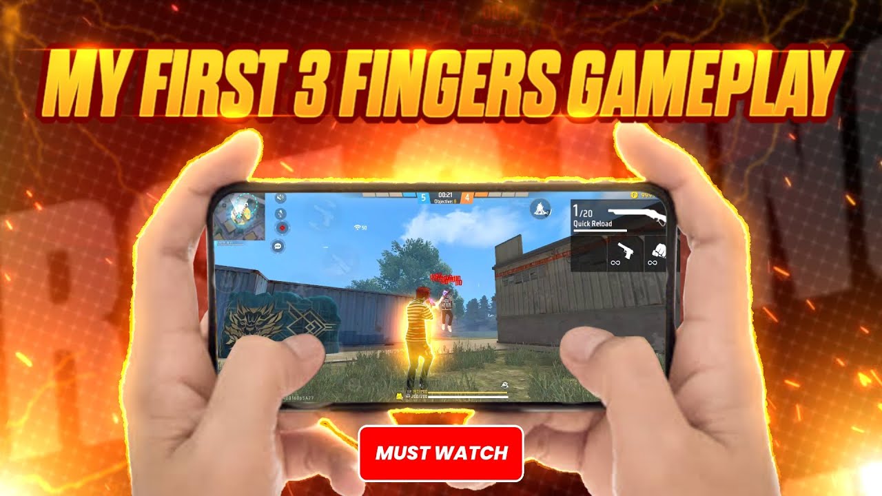 My first 3 fingers Gameplay😍, My sensitivity & settings revealed #viral ...