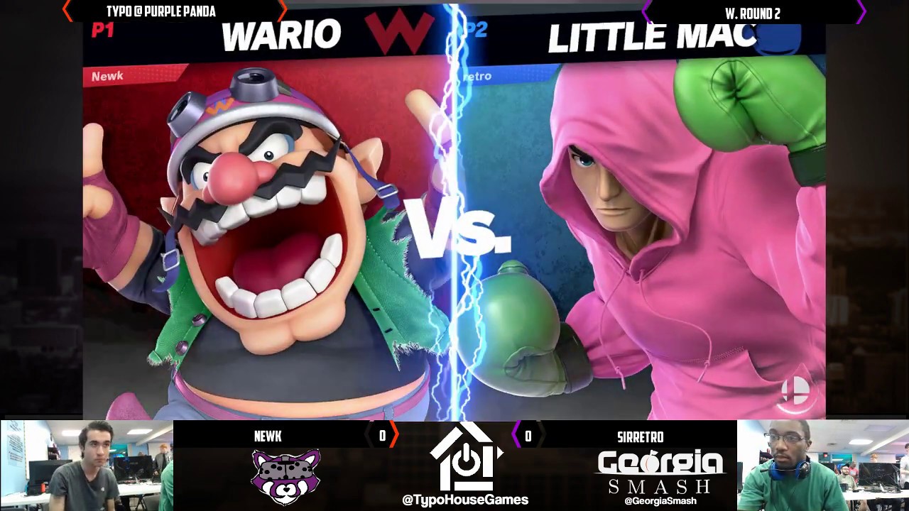 Purple Panda Smash - Typo| Newk(Wario) VS SirRetro(Little Mac)- W ...