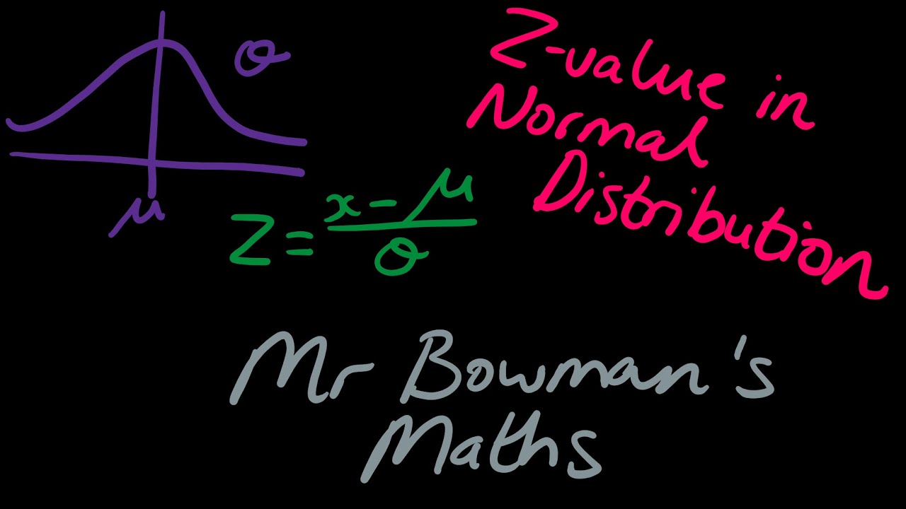 04 Z-Formula and Z-Values of a Normal Distribution model - YouTube
