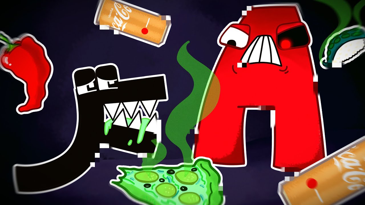 Alphabet Lore A Terminator vs F Chef Convenience Store Battle with Food ...