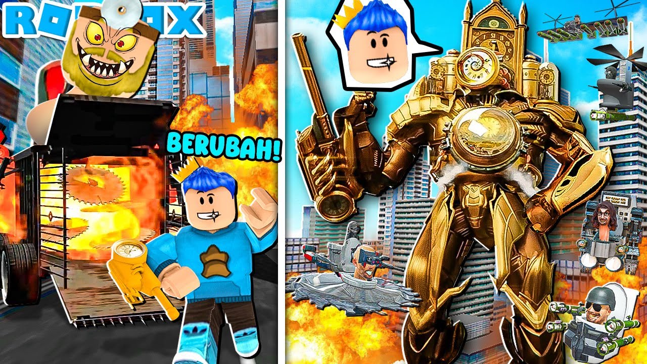 AKU BERUBAH JADI TITAN CLOCKMAN UPGRADE DI ROBLOX!!! - YouTube