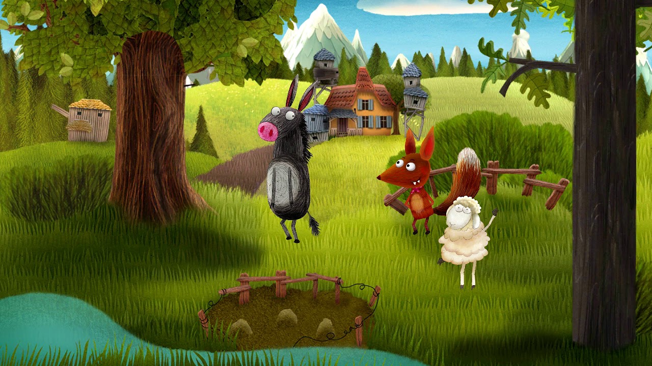 Fox and Sheep Meets Donkey - YouTube