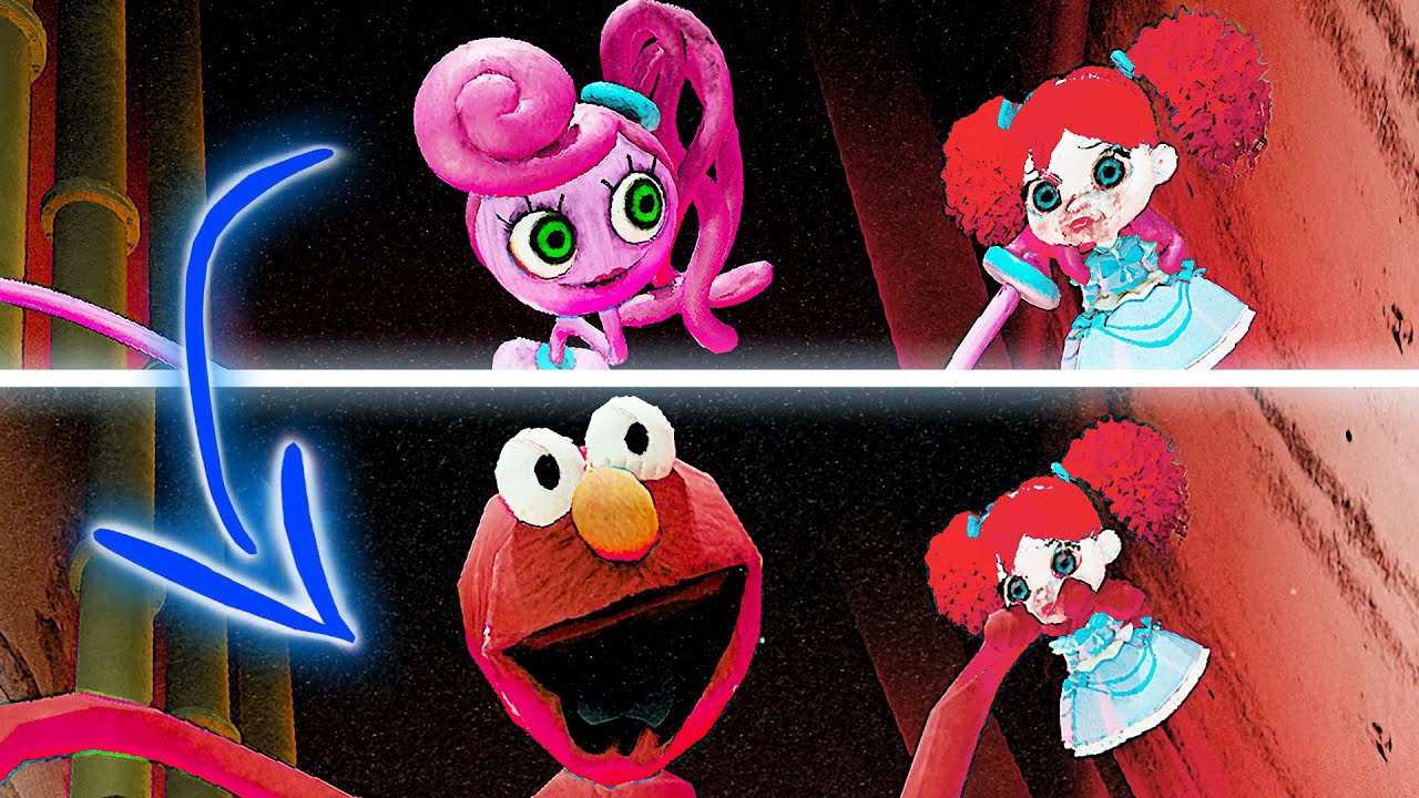 MOMMY LONG LEGS became ELMO from Sesame Street in Poppy Playtime ...