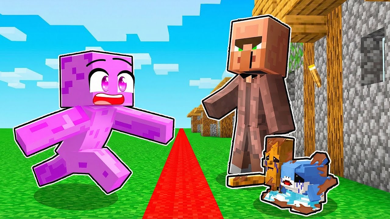 Villagers Split The Village in Half and Stole My Brainrot! - YouTube