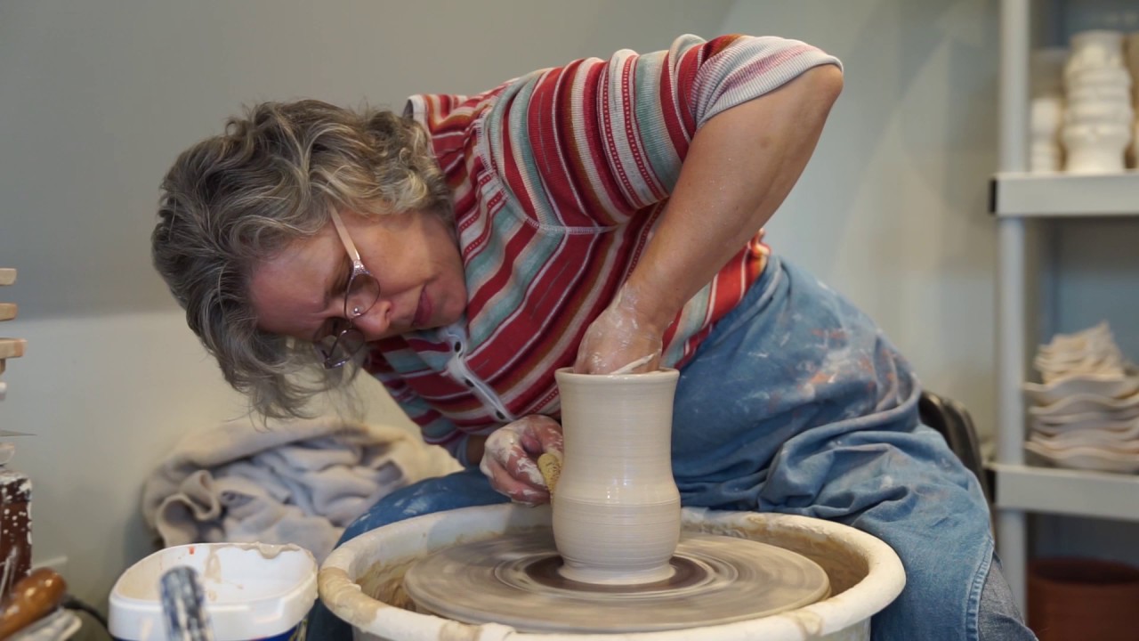 Charlene Randolph Ceramic & Glass Studio Footage - YouTube