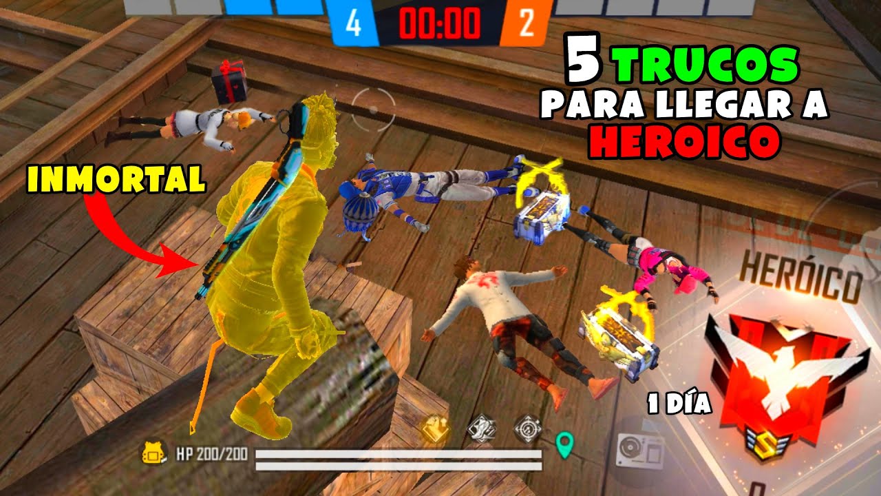 5 NUEVOS TRUCOS PARA LLEGAR A HEROICO EN 1 DIA EN DUELO DE ESCUADRA EN FREE FIRE *IsAac19* - YouTube
