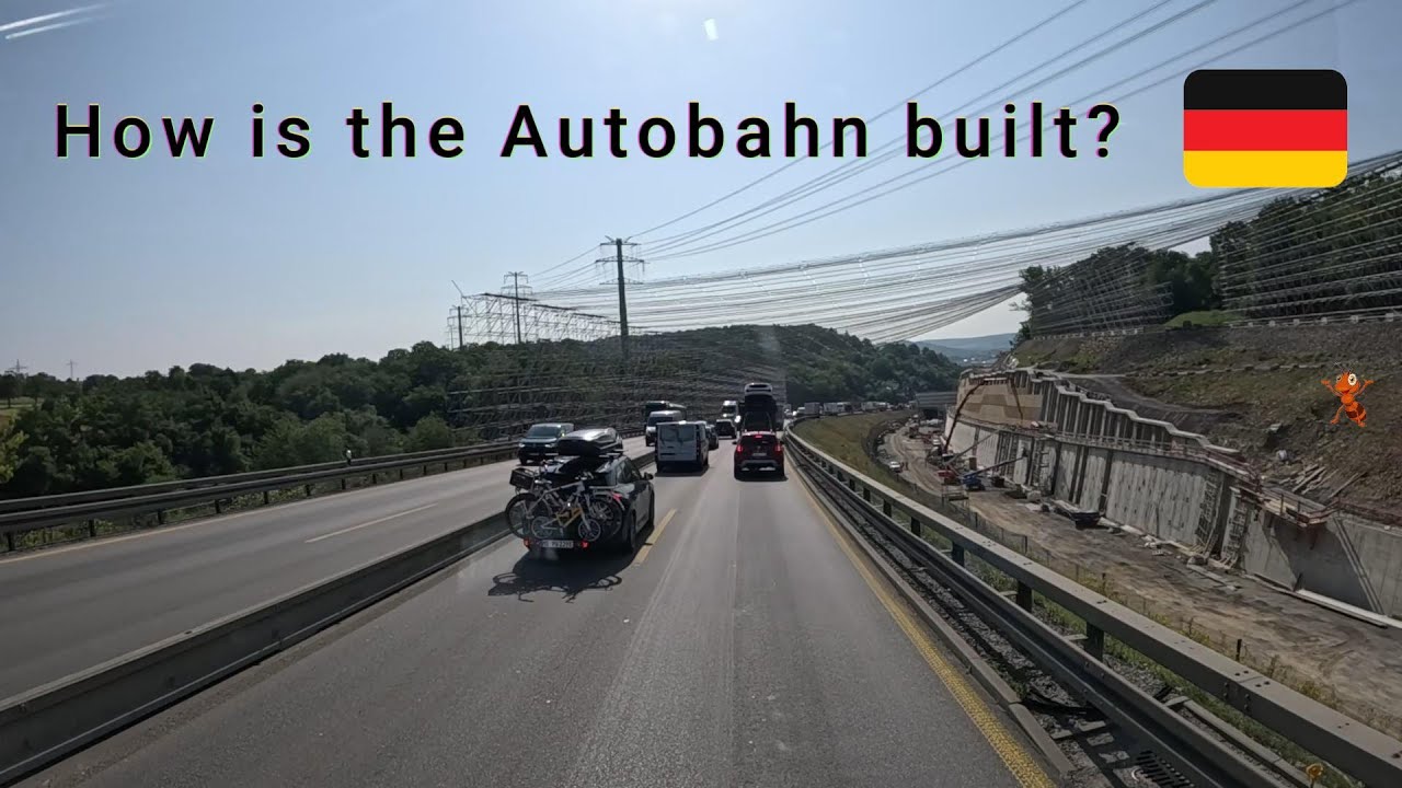Construction Work on the A8, Germany - YouTube