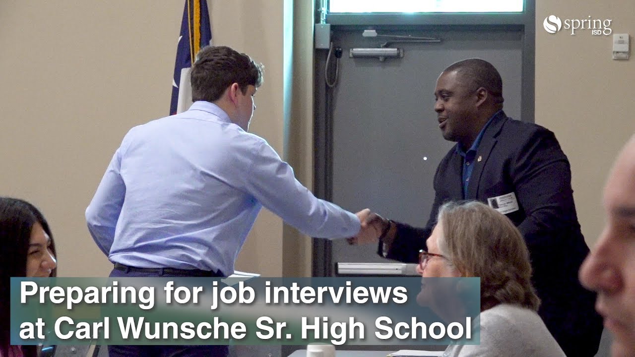 Mock Interviews at Carl Wunsche Sr. High School - YouTube