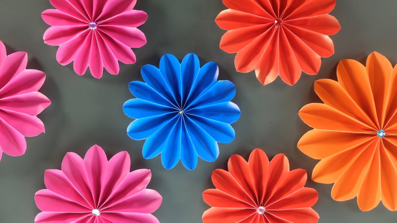 🌸 Papírvirág készítése - Kreatív Ötletek - YouTube
