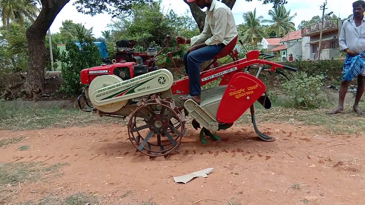 Power tiller with top seat ride - YouTube