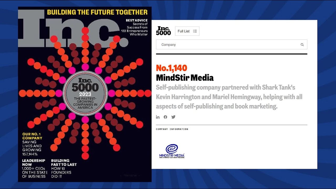 MindStir Media's 2023 Inc. 5000 Complete Rankings REVEALED! - YouTube