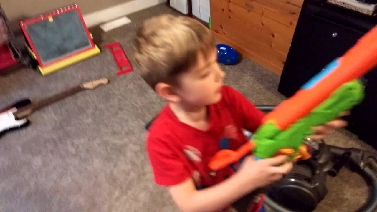 Nerf gun testing with Griffin - YouTube