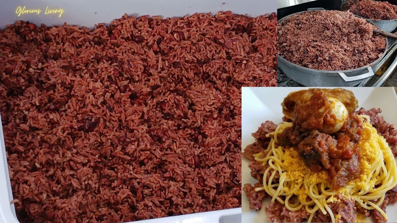 Waakye!!! How To Cook Ghana Authentic Party Waakye// Ghana Street Food ...