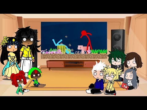 mha&brawl Stars animation vs minecraft ep.4 react to gacha - YouTube
