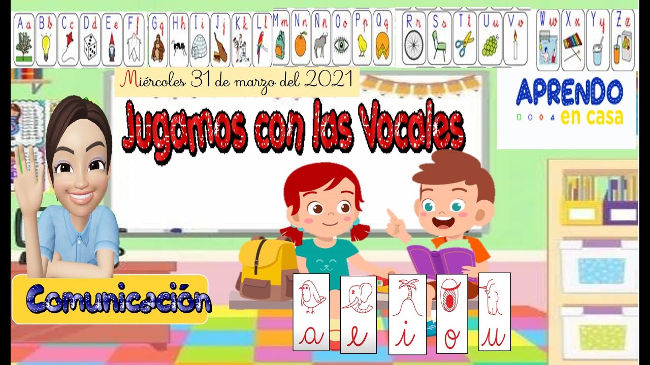 Las vocales - Aprendo en casa -1er grado - YouTube