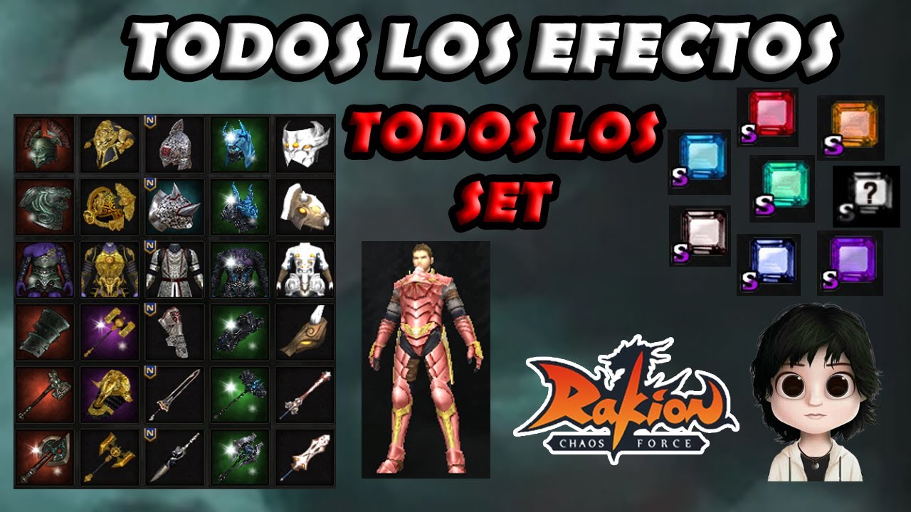 TODOS LOS EFECTOS DE TODOS LOS SET DE RAKION - ELEMENTALES Y MUCHAS MAS ...